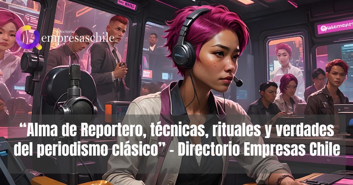 “Alma de Reportero, técnicas, rituales y verdades del periodismo ...